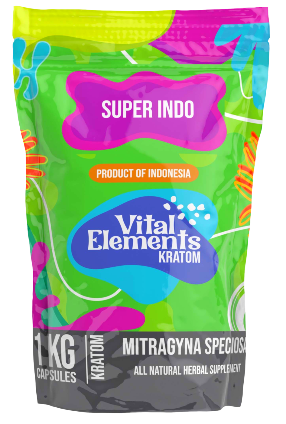 Buy Vital Elements Kratom Capsules | 1 Kilo Bulk Pack