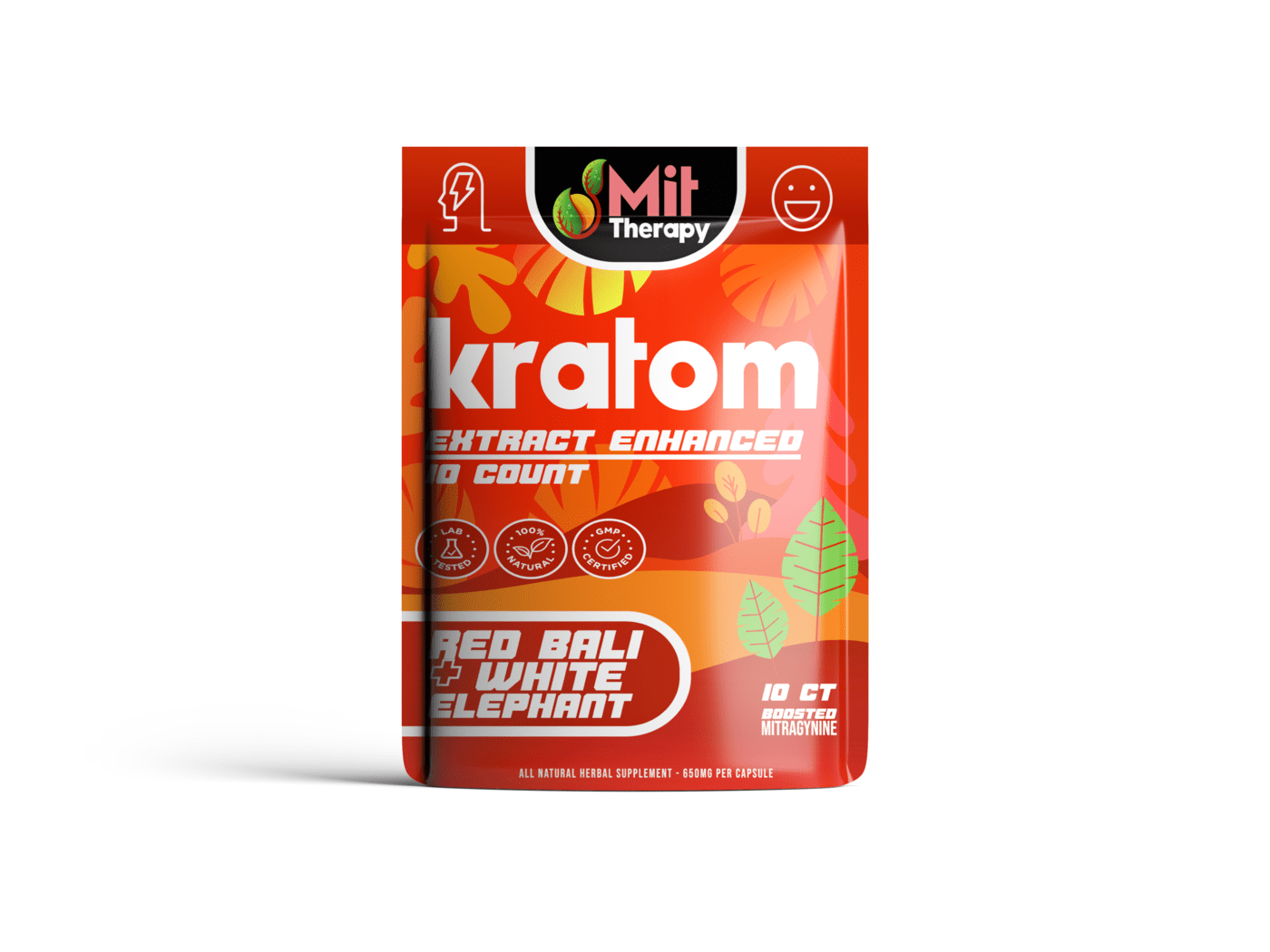 *MIT Therapy Red Bali + White Elephant*-10ct x 1 Pouches (10 Total ...